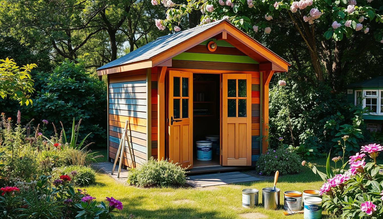 Gartenhaus Holz streichen - Anleitung für Heimwerker